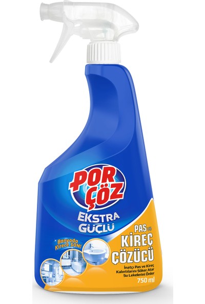 Porçöz Kireç Çözücü Sprey 750 ml