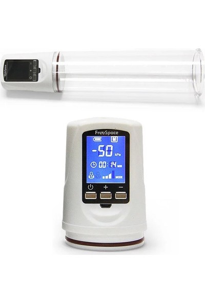 Free Space LED Ekranlı Emiş Gücü Yüksek Penis Pompası+3 Kutu Penis Kremi