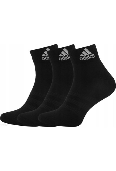 adidas Dz9379 Siyah Yastıklamalı 3'lü Çorap