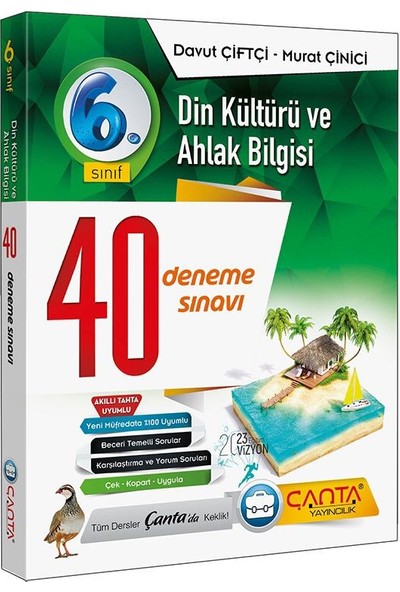 Çanta Yayınları 6.Sınıf Din Kültürü ve Ahlak Bilgisi 40 Deneme Sınavı