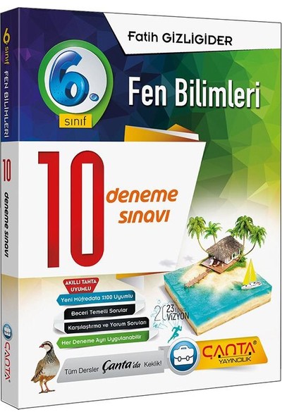 Çanta Yayınları 6.Sınıf Fen Bilimleri 10 Deneme Sınavı