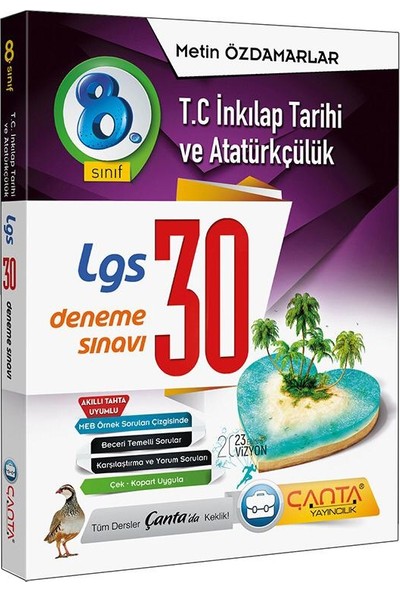 Çanta Yayınları 8.Sınıf Lgs Tc Inkılap Tarihi ve Atatürkçülük 30 Deneme Sınavı