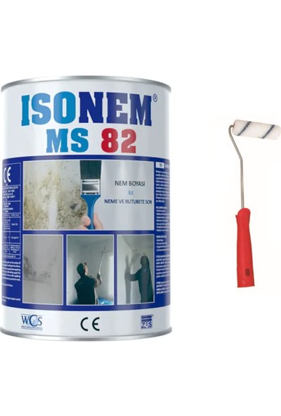 Isonem Ms 82 Nem ve Rutubet Boyası 1 kg + Epoksi Rulo Isonem Ms 82 Nem ve Rutubet Boyası 1 kg + Epoksi Rulo