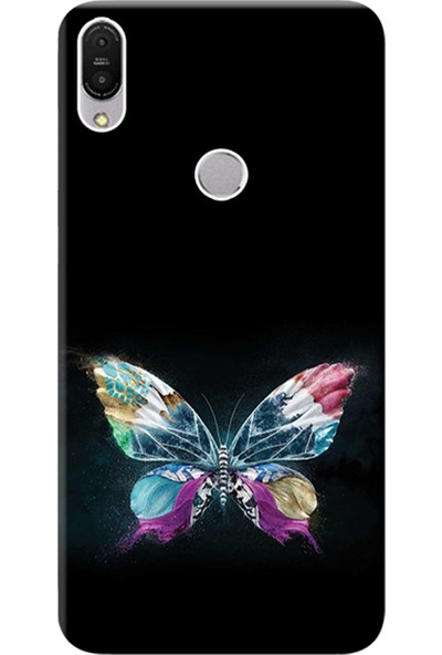 Kılıf Merkezi Asus Zenfone Max Pro Kılıf X00TD-ZB602KL Baskılı Silikon Kelebek Resim STK:548