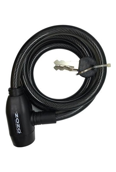 Zozo Anahtarlı Bisiklet Kilidi 12X1200MM Zozo Anahtarlı Bisiklet Kilidi 12X1200MM