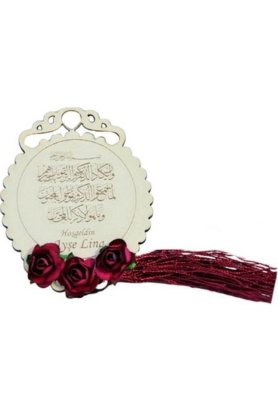 Dünya Hediye Gold Pleksi Dua ve Süslemeli Magnet 10 Adet - Çiçekli Dünya Hediye Gold Pleksi Dua ve Süslemeli Magnet 10 Adet - Çiçekli