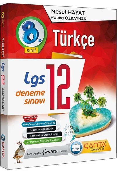Çanta Yayınları 8. Sınıf LGS Türkçe 12.deneme