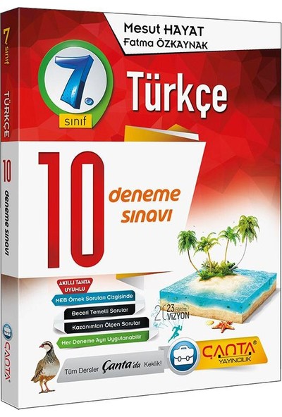 Çanta Yayınları 7. Sınıf Türkçe 10.deneme