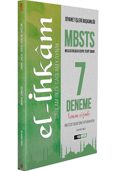 Yedi Beyza Yayınları MBSTS El-İhkam Tamamı Çözümlü 7 Deneme