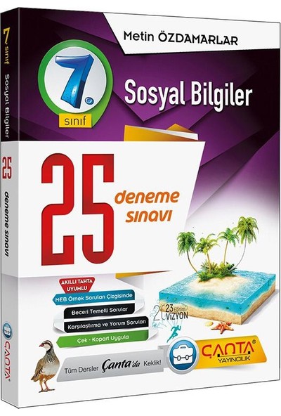 Çanta Yayınları 7.Sınıf Sosyal Bilgiler 25 Deneme Sınavı