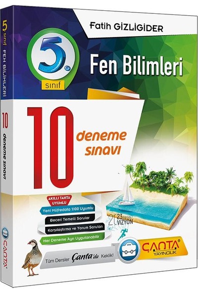Çanta Yayınları 5.Sınıf Fen Bilimleri 10 Deneme Sınavı