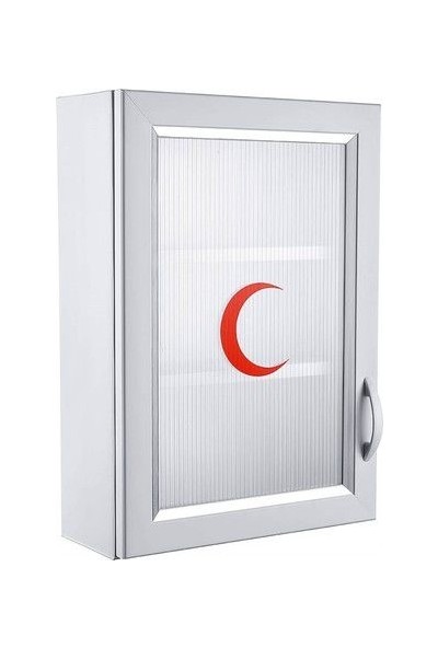 Çelik Ayna 159 Ecza Dolabı Kapaklı Pvc Ilk Yardım Dolabı
