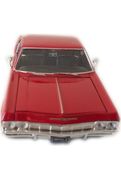 Welly 1965 Chevrolet Impala SS396 1/24-27 Ölçek Kırmızı Model Oyuncak Araba