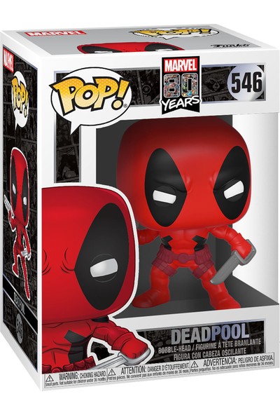 Funko POP Figür - Marvel 80th First Appearance, Deadpool LE Funko POP Figür - Marvel 80th First Appearance, Deadpool LE
