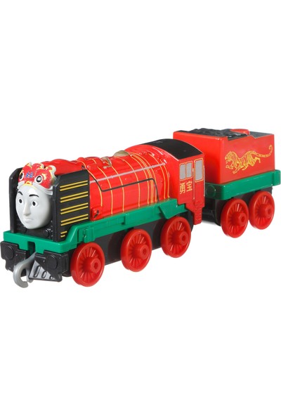 Thomas & Friends™ Trackmaster Sür-Bırak Büyük Tekli Trenler, Yong Bao, Kırmızı Vagonlu Oyuncak Lokomotif Tren, FXX14