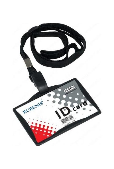 Rubenıs Yaka Kartı+Ipli DL-5744 Siyah