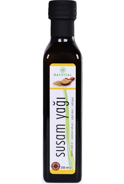 Bayvital Soğuk Sıkım Susam Yağı 250 ml Bayvital Soğuk Sıkım Susam Yağı 250 ml