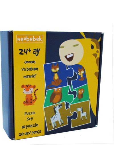 Neobebek Annem ve Babam Nerede? 2li Puzzle Seti Neobebek Annem ve Babam Nerede? 2li Puzzle Seti