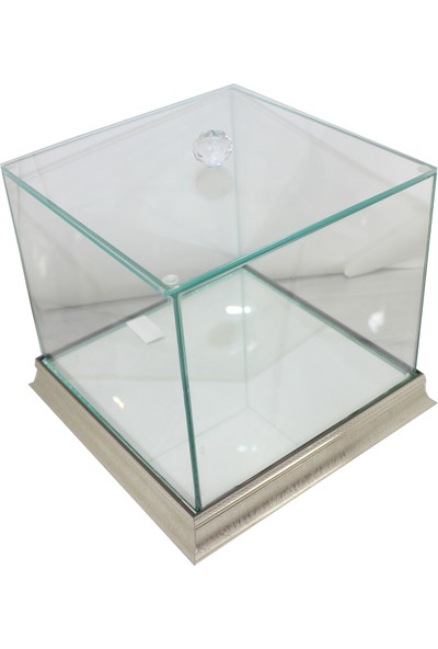 Dantelux Cam Söz Nişan Sandığı Gümüş Dantelux Cam Söz Nişan Sandığı Gümüş