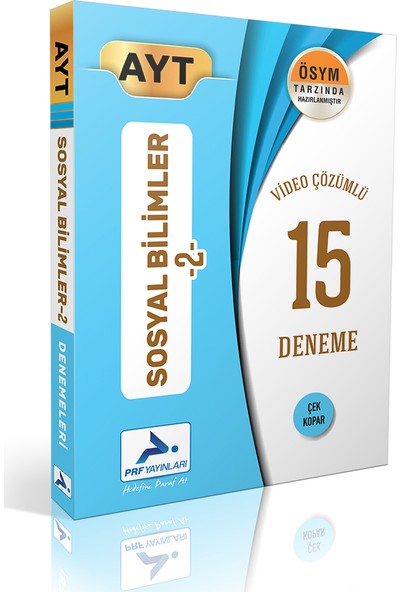 Paraf Yayınları AYT Sosyal Bilimler 2 Video Çözümlü 15 Deneme Paraf Yayınları AYT Sosyal Bilimler 2 Video Çözümlü 15 Deneme