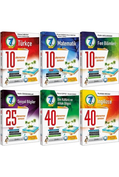 Çanta Yayınları 7.Sınıf Deneme 6 Kitap Set Çanta Yayınları 7.Sınıf Deneme 6 Kitap Set