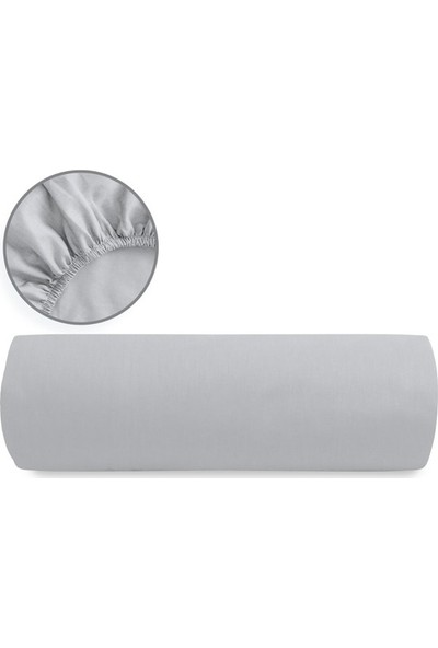 Şanlı Tek Kişilik Penye Lastikli Çarşaf 100 x 200 cm-Gri