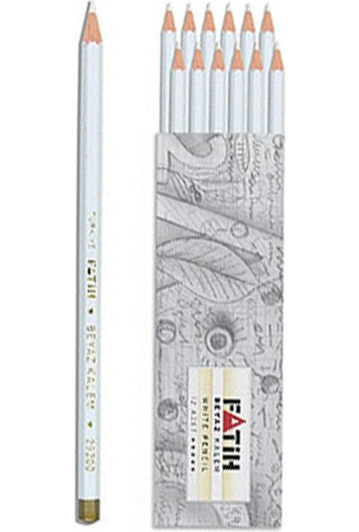 Fatih İşaret Kalemi Kuru Beyaz Tekstil Kalemi Fatih 12 'li Paket Fatih İşaret Kalemi Kuru Beyaz Tekstil Kalemi Fatih 12 'li Paket