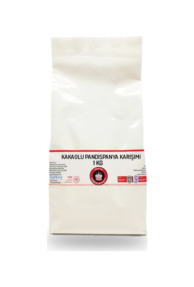Pasta Cumhuriyeti Kakaolu Pandispanya için Toz Karışım 1 kg Pasta Cumhuriyeti Kakaolu Pandispanya için Toz Karışım 1 kg
