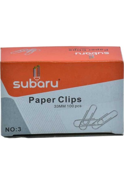 Subaru Metal Ataç No:3 100'LÜ Paket