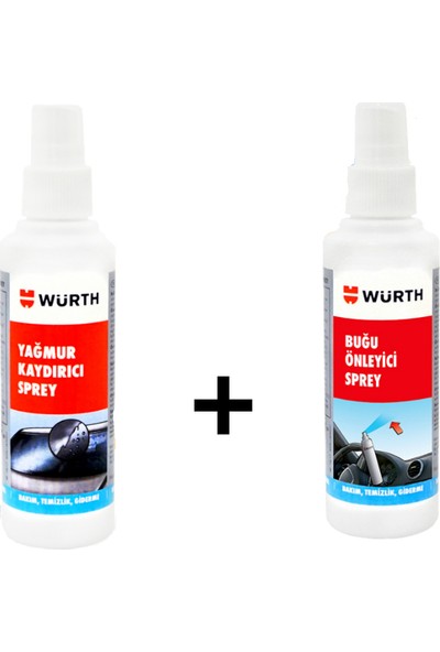 Würth Yağmur Kaydırıcı 2'li Set