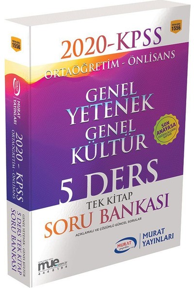 Murat Yayınları 1515 - Gygk Ortaöğretim - Önlisans 5 Ders Tek Kitap Konu Anlatım ve Soru Bankası