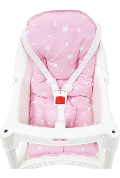 Sevi Bebe Mama Sandalyesi Minderi ART-150 Pembe-Yıldız
