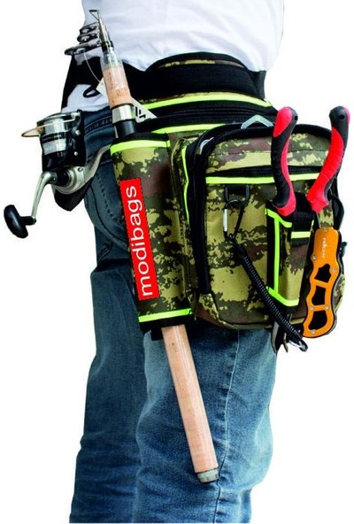 Modibags Lüks Bacak Takmalı Spin Lrf Çantası Kamuflaj