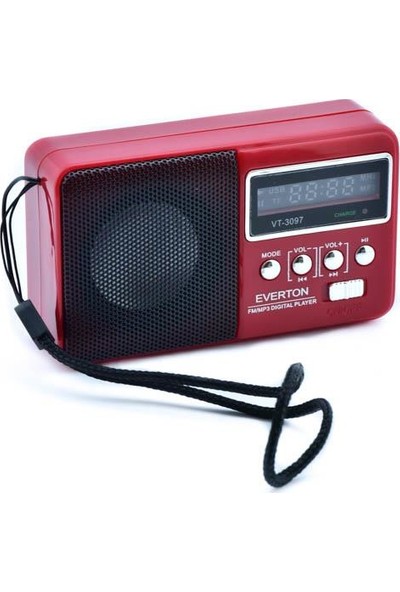 Everton Vt-3097 Radyo Kırmızı Everton Vt-3097 Radyo Kırmızı