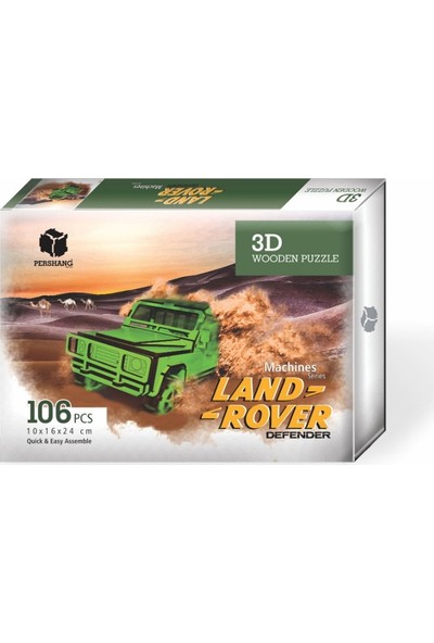 Pershang Ahşap Land Rover 3 Boyutlu Yapboz Pershang Ahşap Land Rover 3 Boyutlu Yapboz
