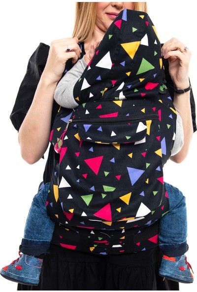 Bebebebek Kanguru Bebek Kangurusu Geometrik Desenli Kanguru