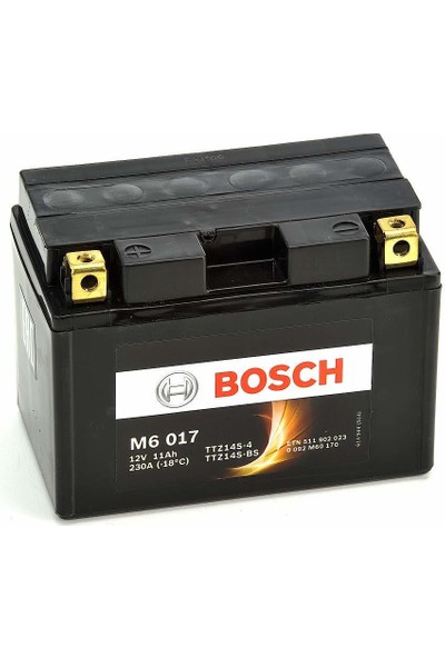 Bosch Motosiklet Aküsü M6 017 M6 YTZ14S-4YTZ14S-BS Bosch Motosiklet Aküsü M6 017 M6 YTZ14S-4YTZ14S-BS