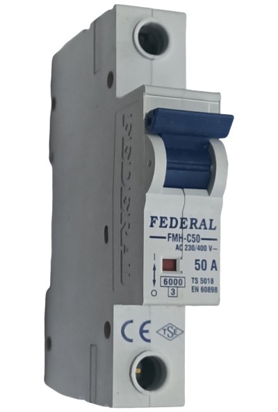 Federal C Tipi 6ka Anahtarlı Otomatik Sigorta 1 x 50 A