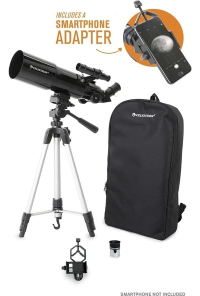 Celestron celestron 22030 Travel Scope 80 Portable Teleskop ve Smartphone Adaptör Celestron celestron 22030 Travel Scope 80 Portable Teleskop ve Smartphone Adaptör