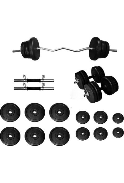 Borçinspor Z Bar Dambıl Seti Ağırlık Seti Vücut Geliştirme Seti 85 kg Borçinspor Z Bar Dambıl Seti Ağırlık Seti Vücut Geliştirme Seti 85 kg