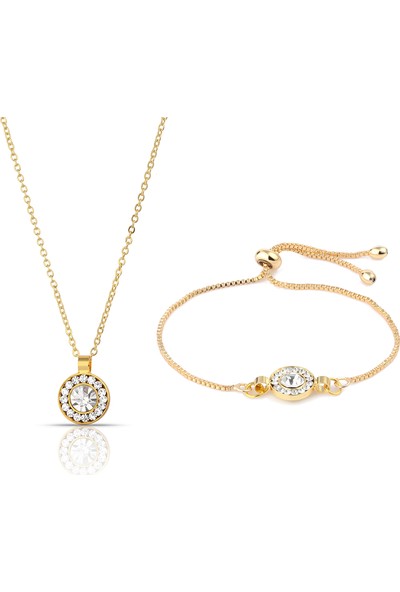 Forentina Taşlı Kolye Bileklik Forentina Taşlı Kolye Bileklik