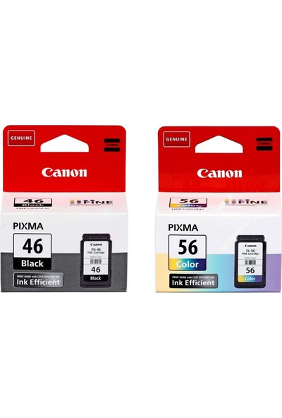Canon Pıxma E484 Siyah Ve Renkli Yazıcı Mürekkep Kartuş Set