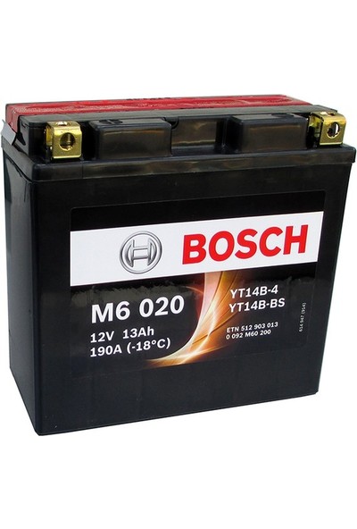 Bosch Motosiklet Aküsü M6 020 M6 YT14B-4YT14B-BS