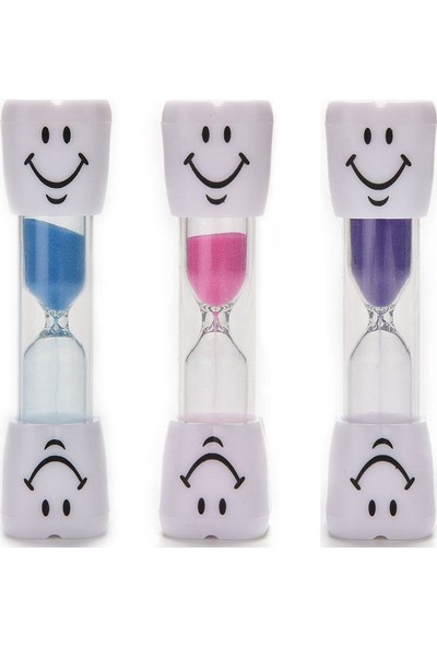 Dünya Magnet Kum Saati 3'lü Gülen Yüz Neşeli Dişler