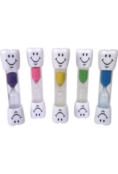 Dünya Magnet Kum Saati 5'li Gülen Yüz Neşeli Dişler