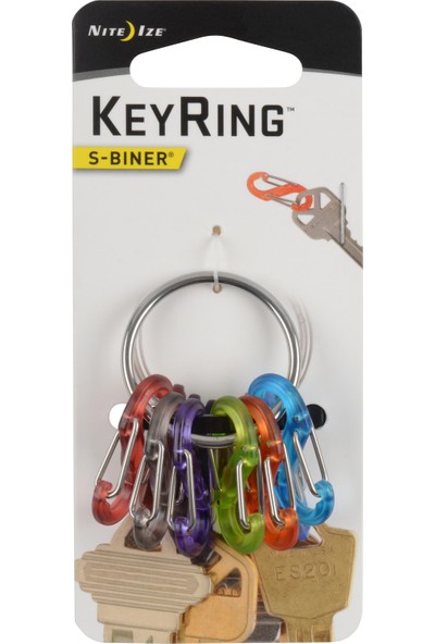 Nite Ize S-Biner KeyRing Anahtarlık-Çelik Nite Ize S-Biner KeyRing Anahtarlık-Çelik