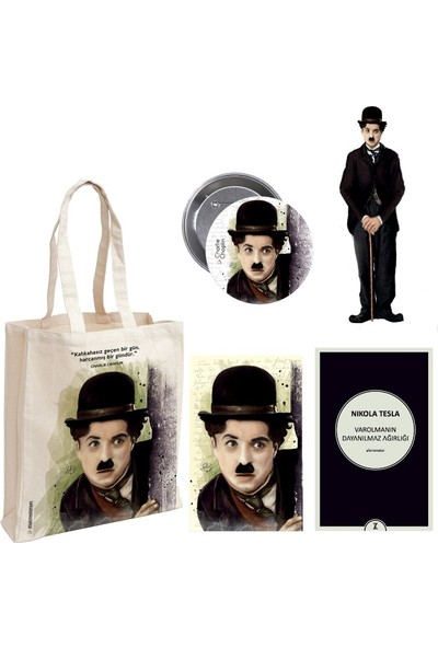 Charlie Chaplin Çantalı Aforizma Kitap Seti Charlie Chaplin Çantalı Aforizma Kitap Seti