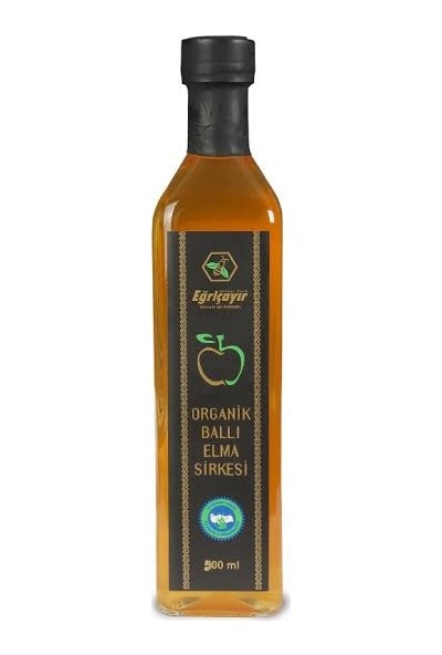 Eğriçayır Organik Ballı Elma Sirkesi 500 ml