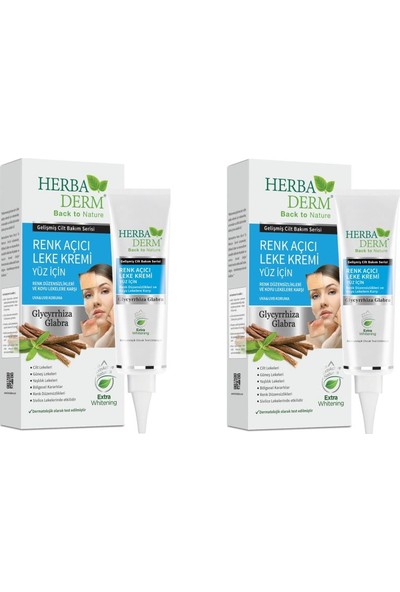 Herbaderm Yüz Beyazlatıcı & Leke Açıcı Krem 55ML 2 Adet