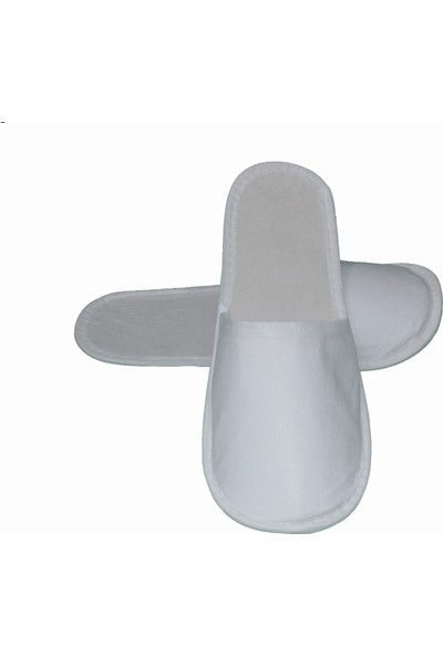 Bezendam Otel Terlik 100 Çift - Tabanı Astarlı Sayası Biyeli 80 gr Tela Terlik, Kullan At Terlik